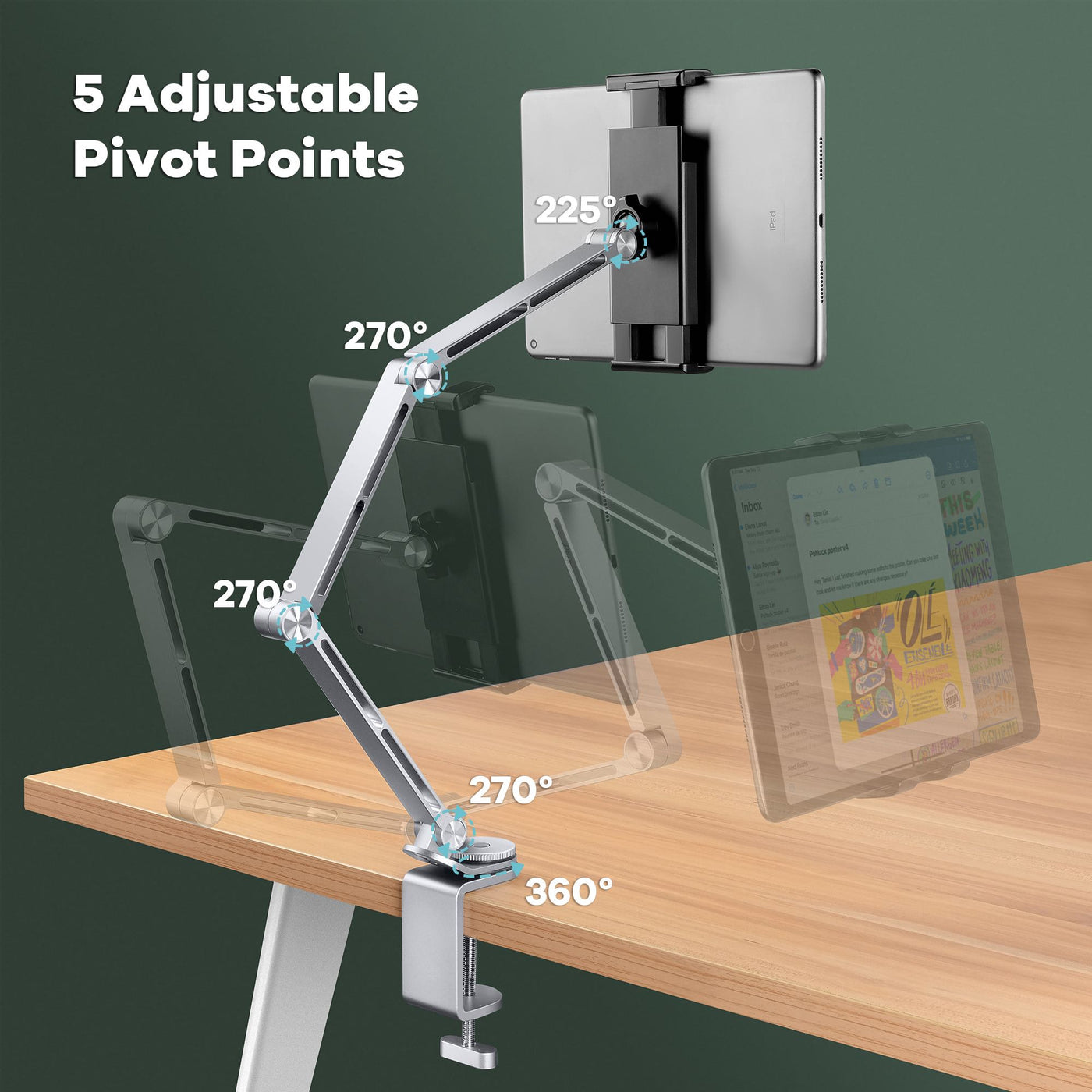 PivotPro Desk Mount for Tablets & Phones